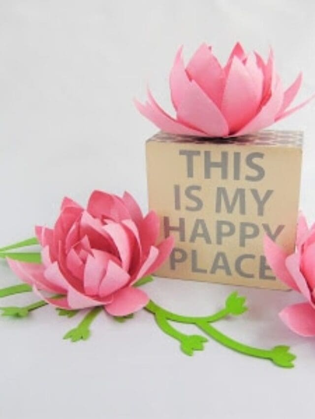 You Can Do This Paper Lotus Craft Easily Story - Abbi Kirsten Collections