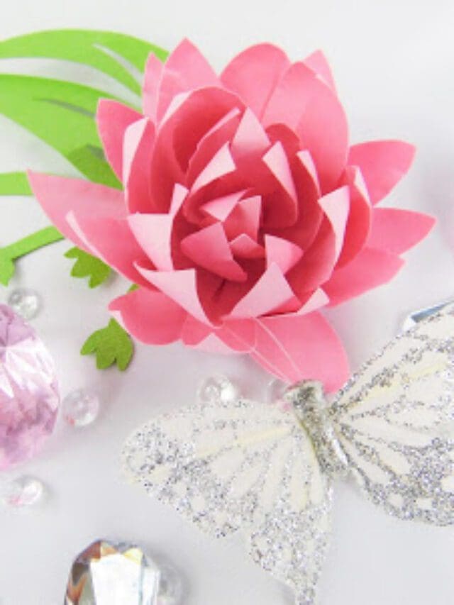 Do It Yourself Mini Paper Lotus Craft Story - Abbi Kirsten Collections
