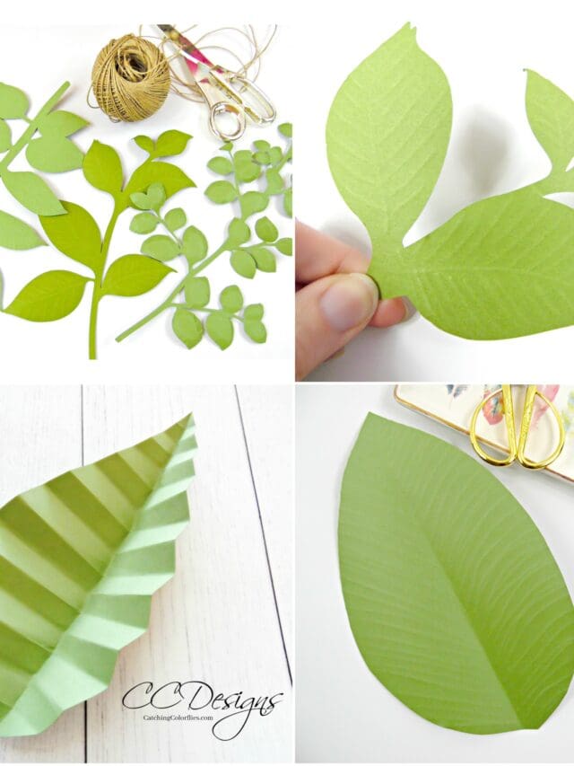 Easy Paper Leaves and Vines to Add to Your Paper Flowers Story - Abbi ...