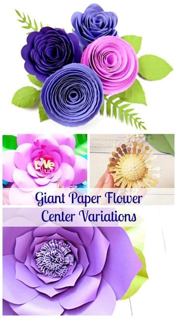 Paper Flower Centers: 5 Ways to Make Centers for Giant Flowers