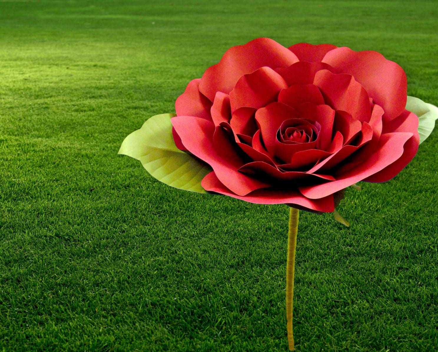 DIY PVC Stand For Giant Stemmed Flower For DIY Paper Flower Display