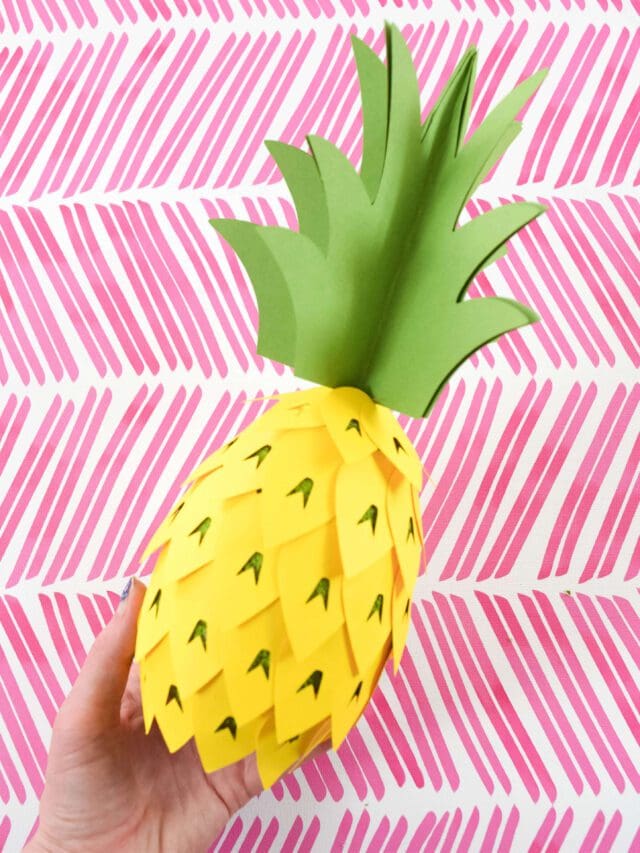 Making Paper Pineapple Party Decorations Story - Abbi Kirsten Collections