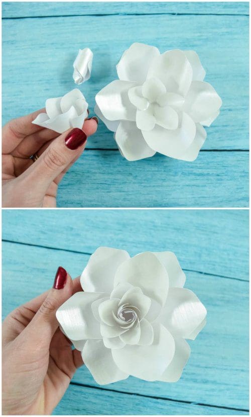 DIY Paper Gardenia Flower Tutorial - Abbi Kirsten Collections