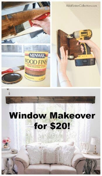 How to Make Your Own Wood Window Valence with Curtains