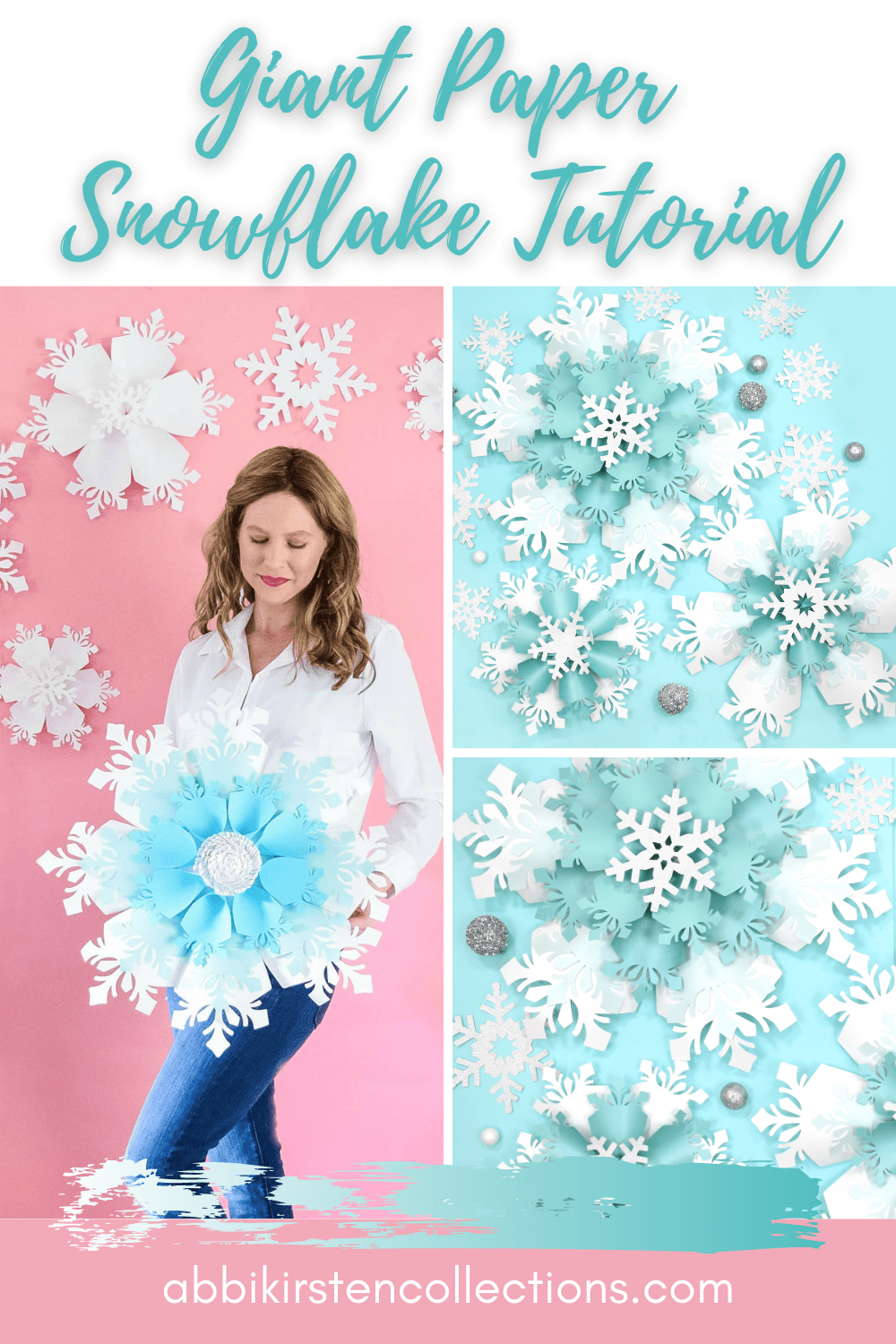 Giant Paper Snowflake Tutorial | Abbi Kirsten Collections