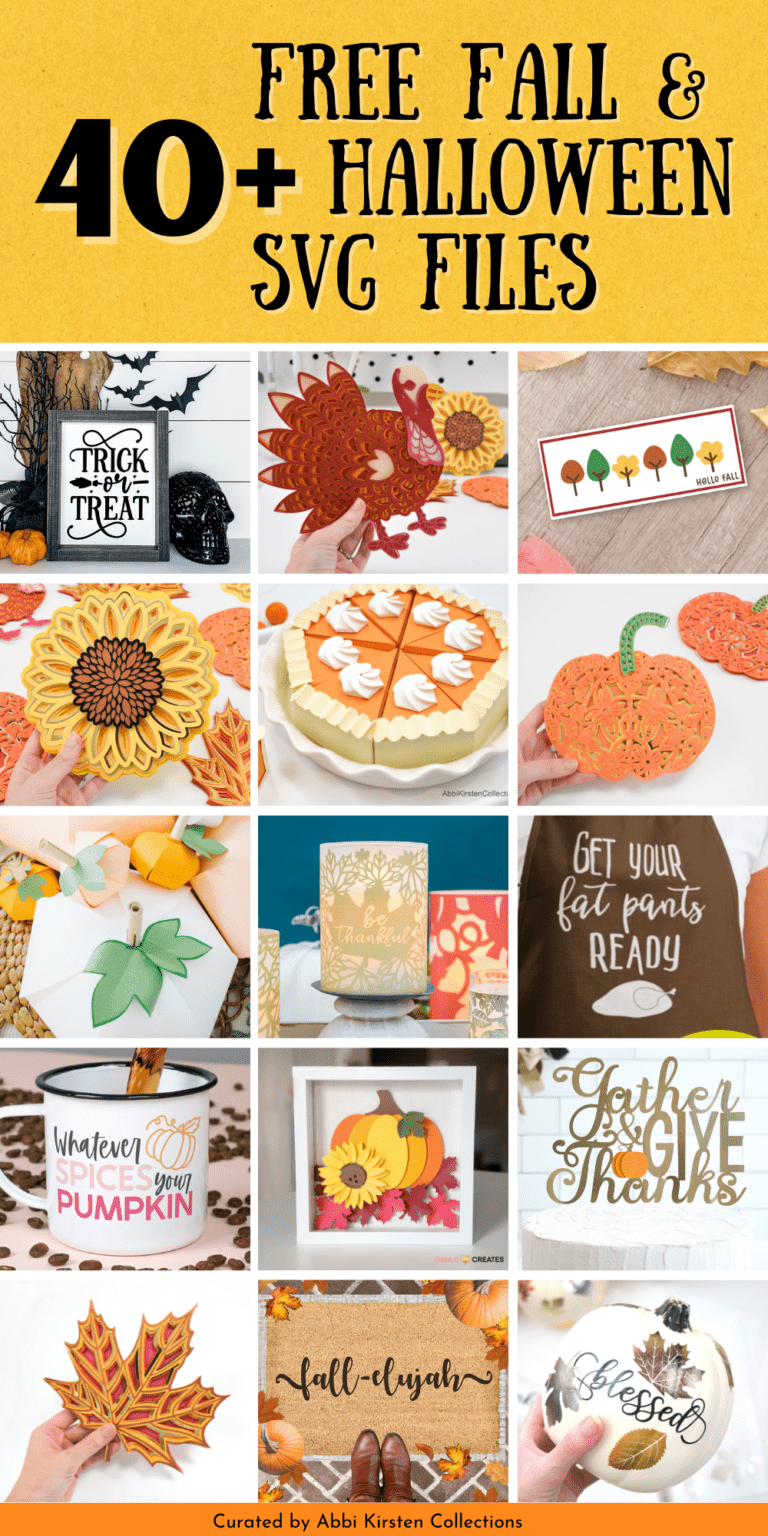 40+ FREE Fall SVG Files for Halloween and Thanksgiving
