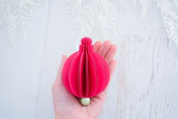 Easy 3D Paper Christmas Ornaments | Abbi Kirsten Collections
