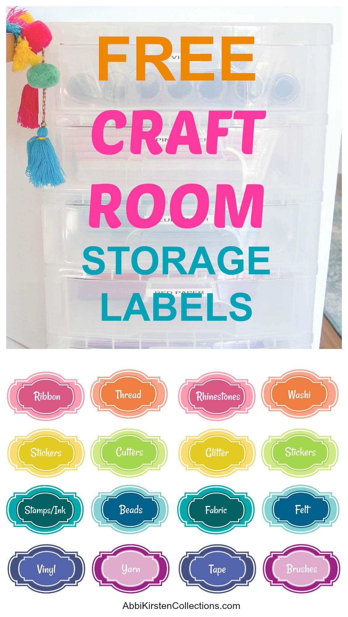 Craft Room Organization Tips | Abbi Kirsten Collections