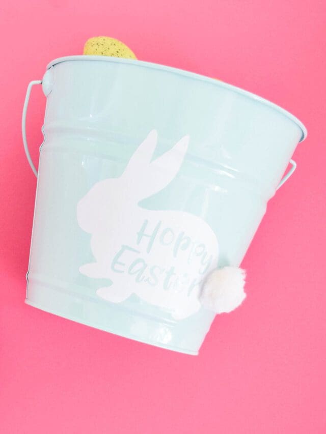 DIY Easy Easter Bucket: Free Easter Bunny SVG Cut Files Story - Abbi ...