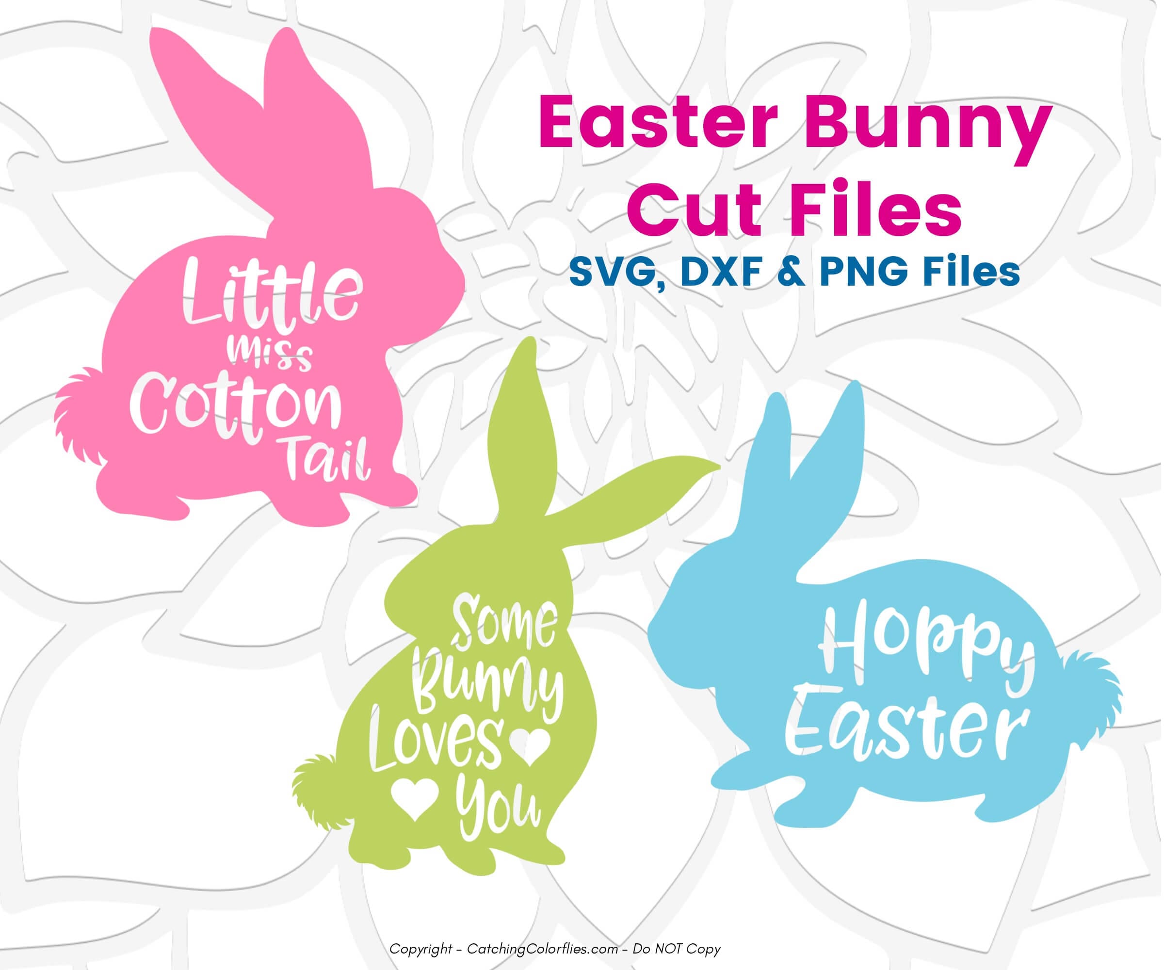 Free Easter Bunny SVG for DIY Easter Buckets | Abbi Kirsten Collections