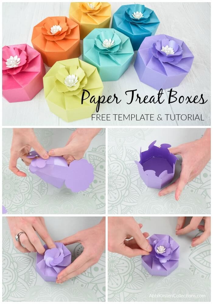 DIY Paper Box Template (Paper Gift Box Tutorial) - Free SVG for Cricut
