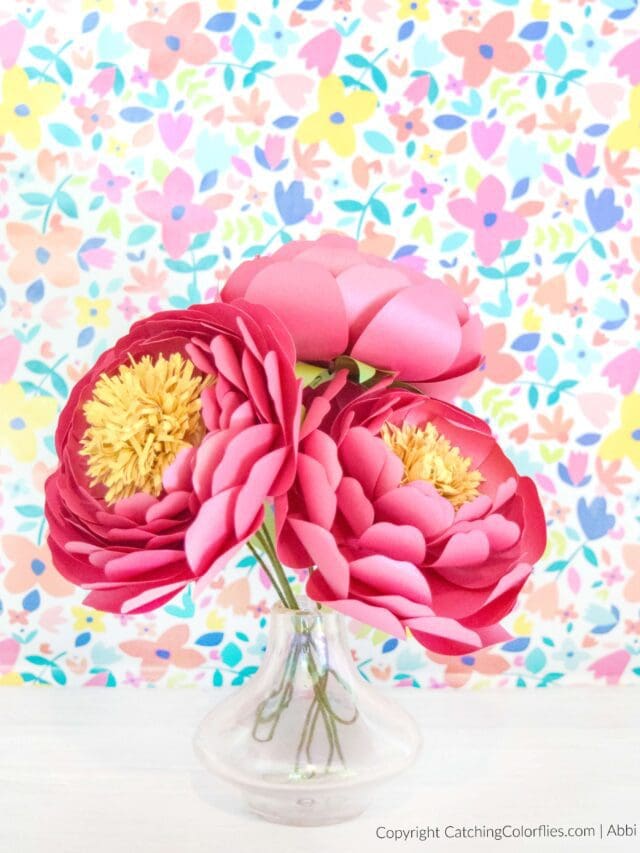 Mini Paper Peonies in Full Bloom Story - Abbi Kirsten Collections