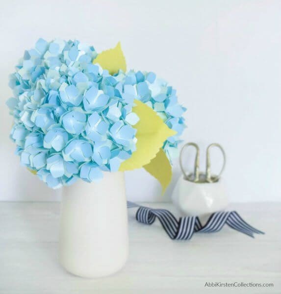 DIY Paper Hydrangea Flowers: Templates and Tutorial