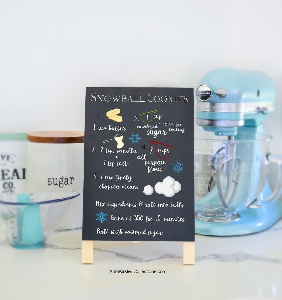 DIY Christmas Recipe Sign | Abbi Kirsten Collections