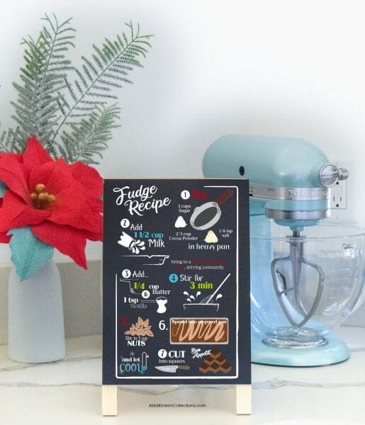 DIY Christmas Recipe Sign | Abbi Kirsten Collections