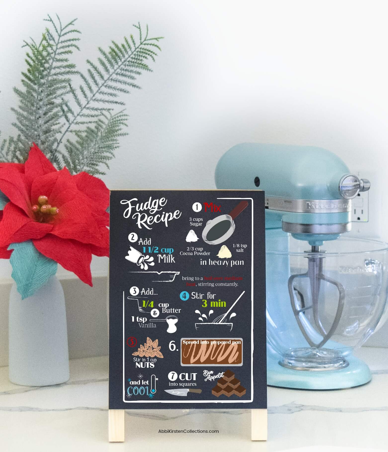 DIY Christmas Recipe Sign | Abbi Kirsten Collections