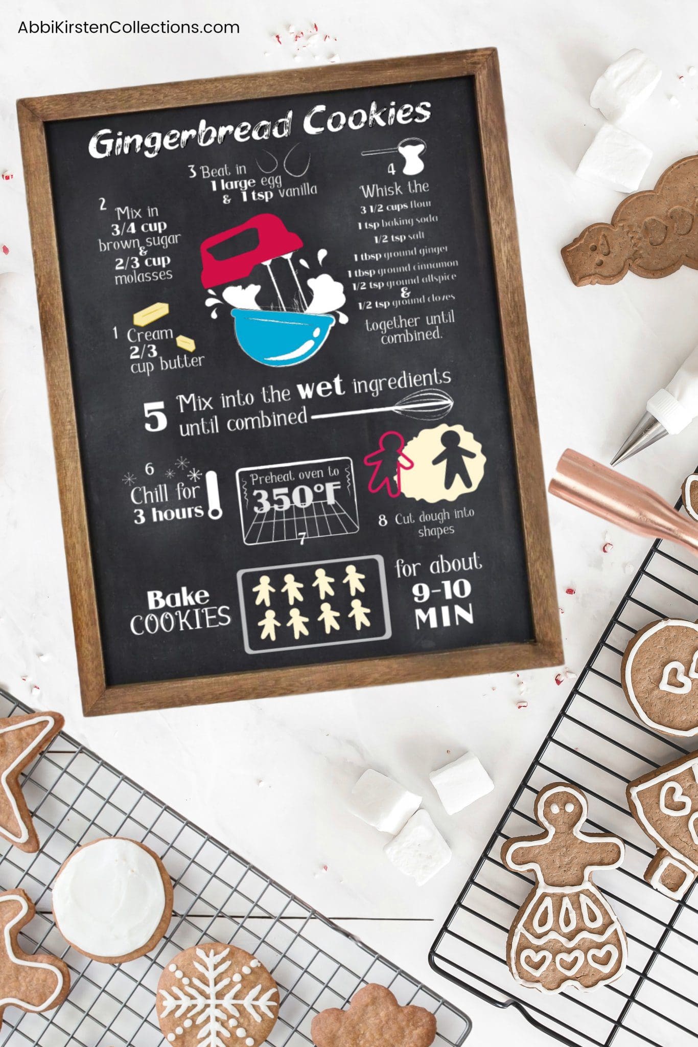 DIY Christmas Recipe Sign | Abbi Kirsten Collections