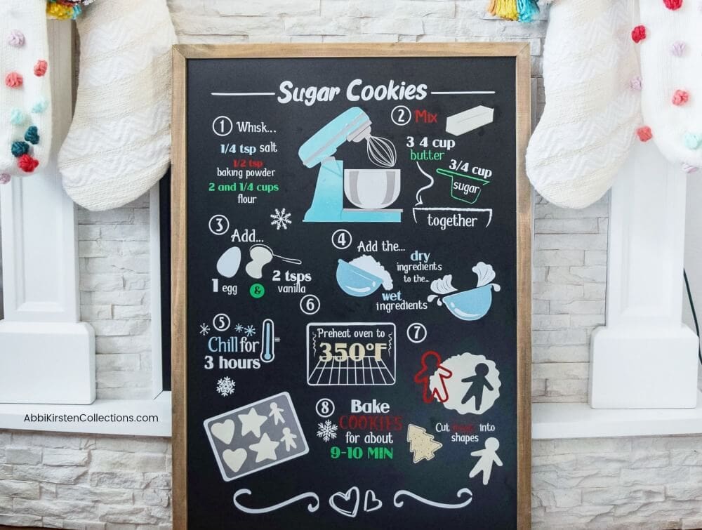 DIY Christmas Recipe Sign | Abbi Kirsten Collections