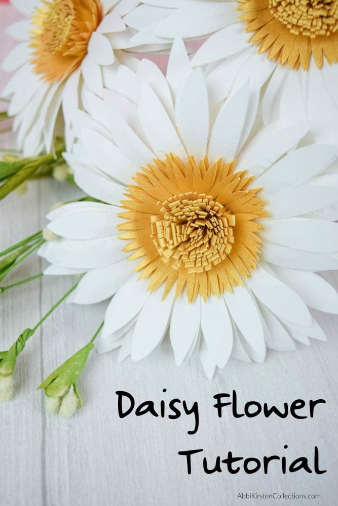 How to Make Paper Daisy Flowers Step by Step - Abbi Kirsten Collections
