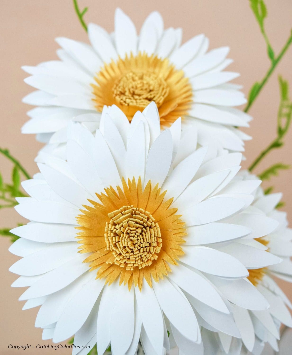 How to Make Paper Daisy Flowers Step by Step - Abbi Kirsten Collections