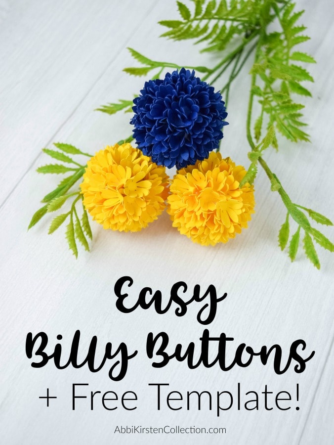 Paper Billy Button Flowers | Abbi Kirsten Collections