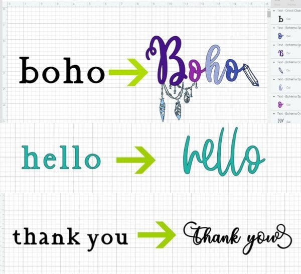 Draw With Cricut. Fill In Your Text. No More Bubble Letters or Outlines!