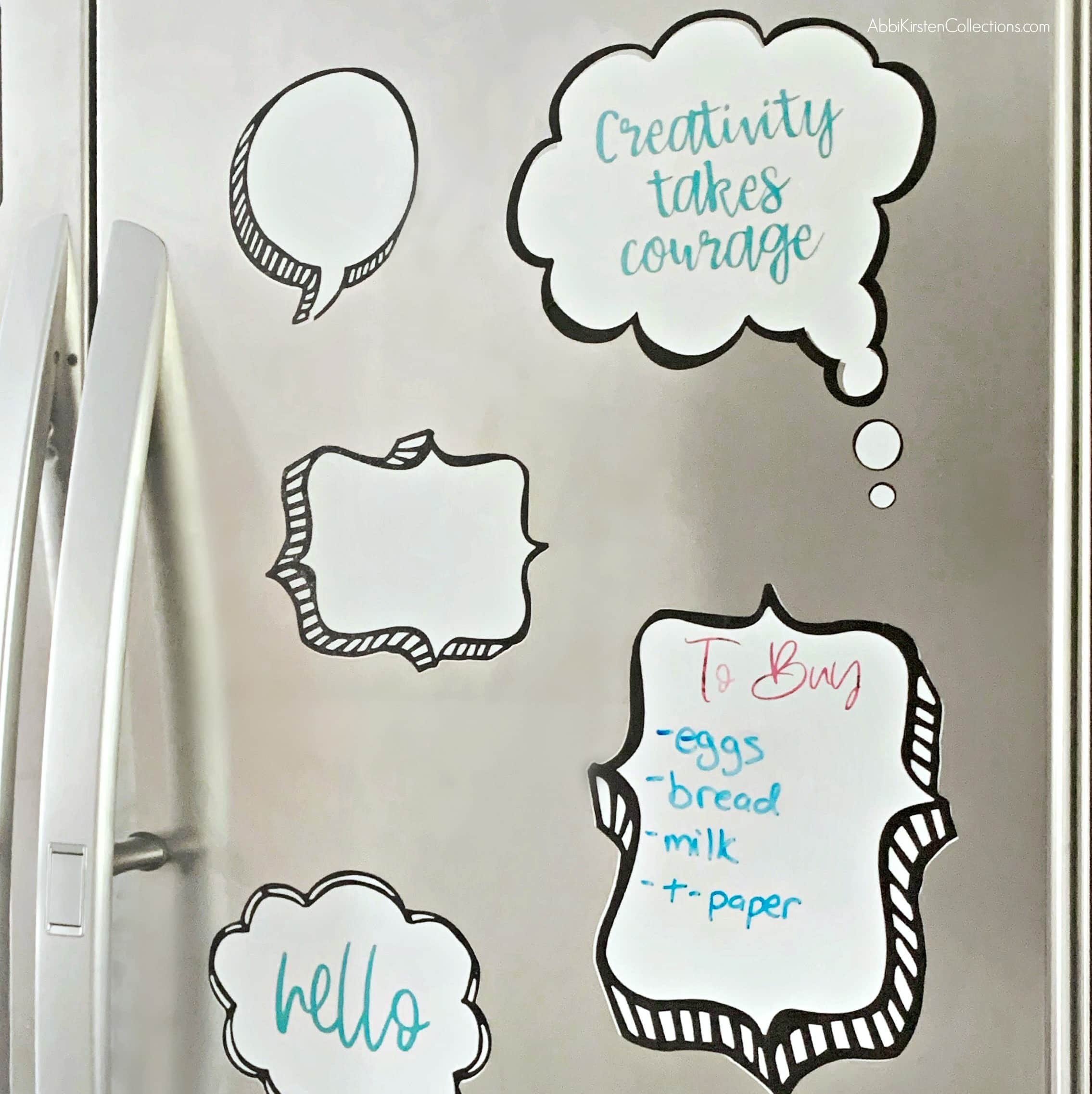 DIY Vinyl Speech Bubbles | Abbi Kirsten Collections