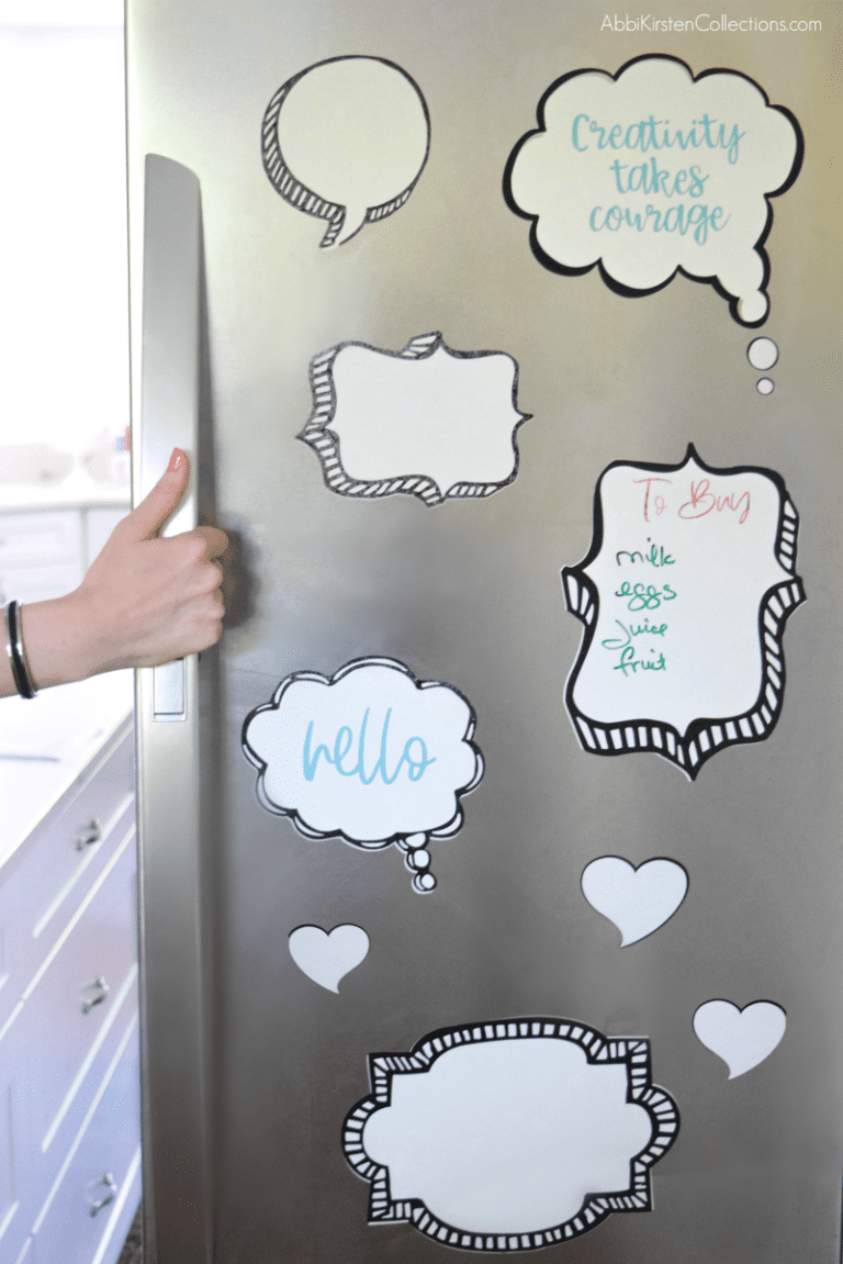 DIY Vinyl Speech Bubbles | Abbi Kirsten Collections