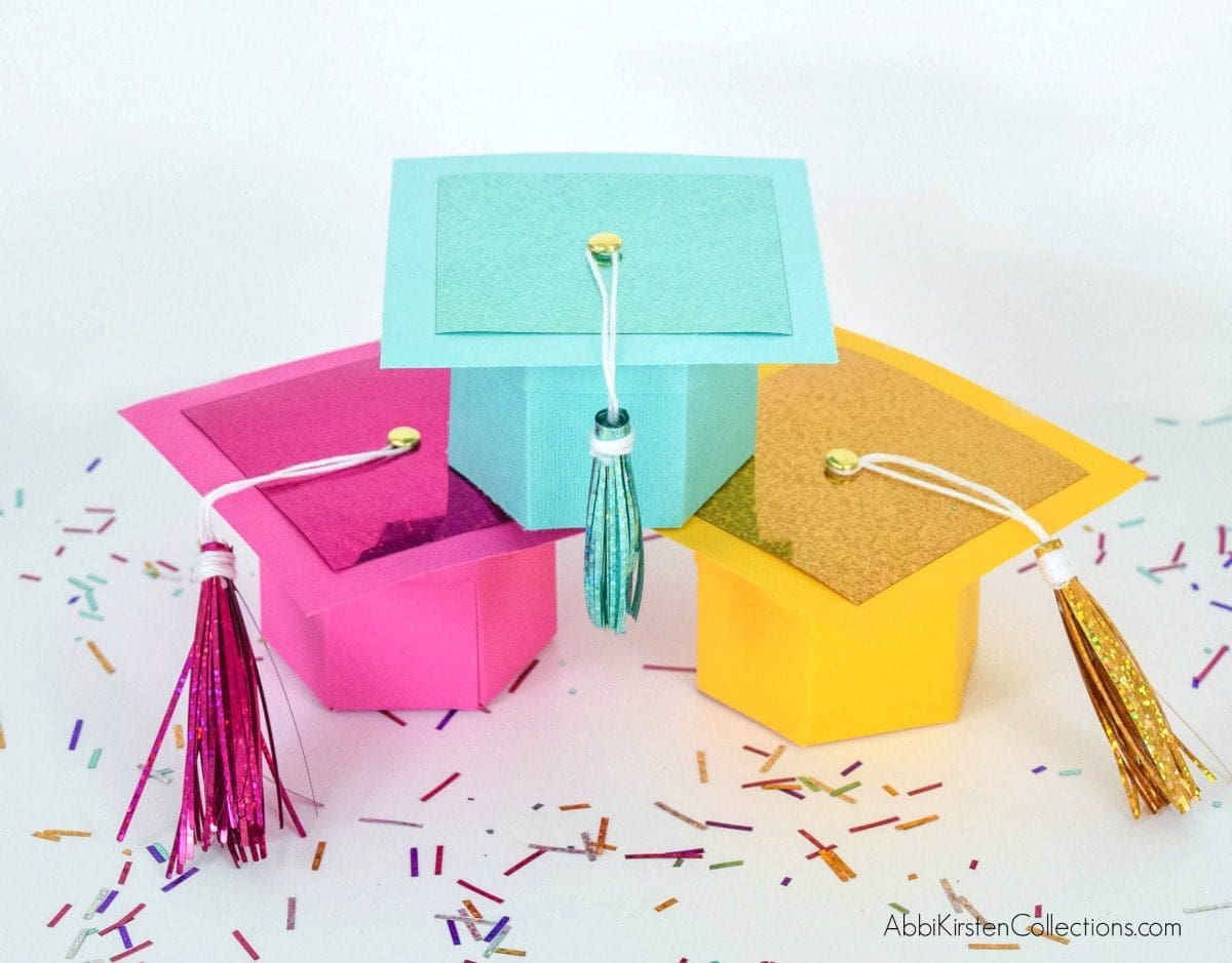 How to Make a Graduation Cap Gift Box with Free Templates