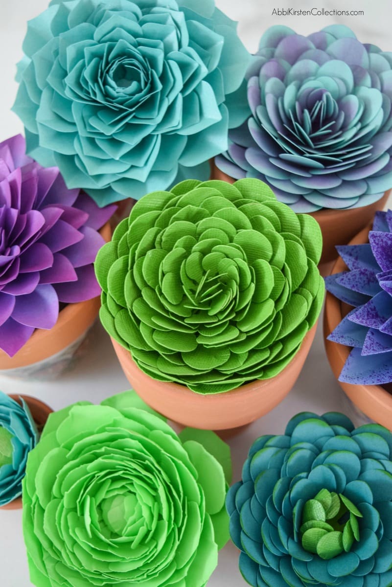 Paper Succulent Template: How to Make Paper Succulent Flowers