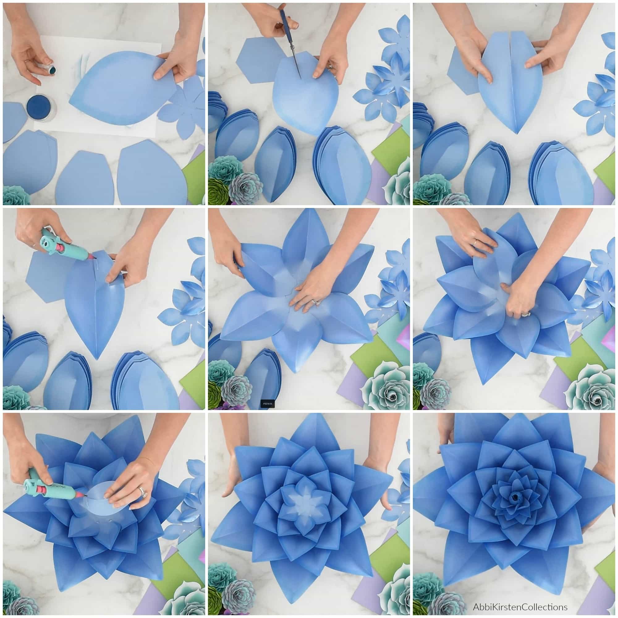 How to Make Paper Succulents - DIY Giant Paper Succulent Tutorial