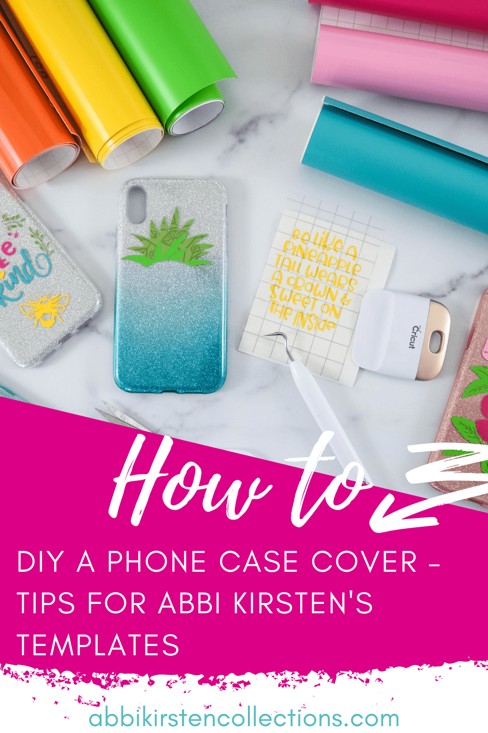 DIY Phone Case with Crcut - How to Make Custom Phone Cases with Vinyl