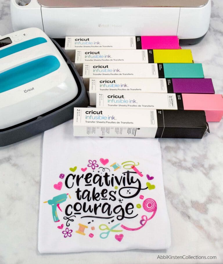 Cricut Infusible Ink Tutorial + HTV Craft | Abbi Kirsten Collections