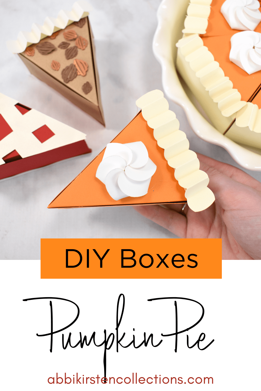 Pumpkin Pie Craft: DIY Pie Boxes with Free Templates