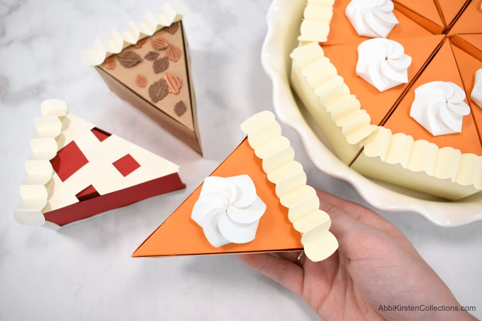 Pumpkin Pie Craft: DIY Pie Boxes with Free Templates