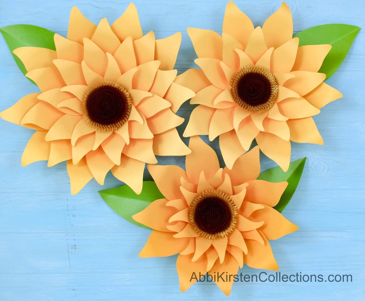 Giant Paper Sunflower Tutorial And Template | Abbi Kirsten Collections