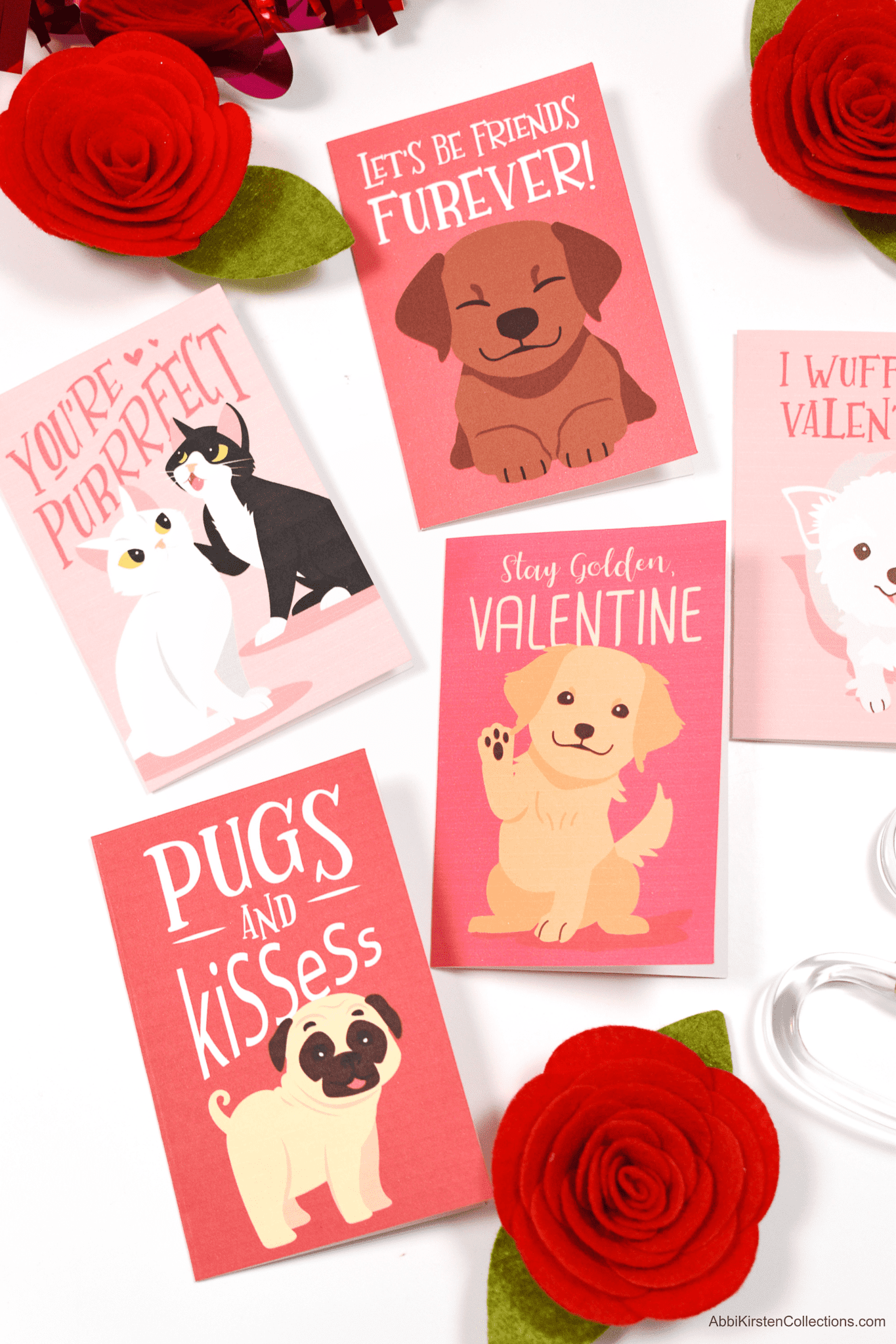 Free Valentine's Printables for Kids - Puppy Dog Coloring Cards