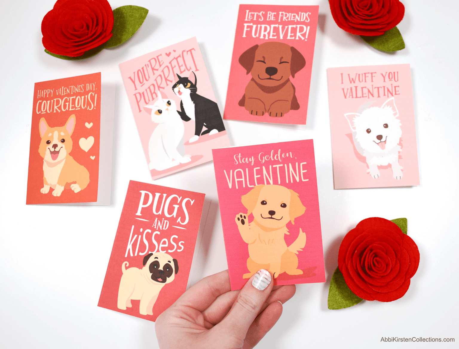 Free Valentine's Printables for Kids - Puppy Dog Coloring Cards