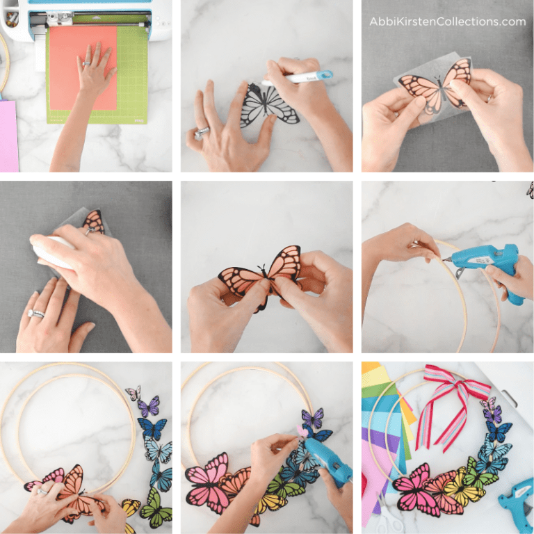 DIY Paper Butterfly Wreath for Spring | Abbi Kirsten Collections
