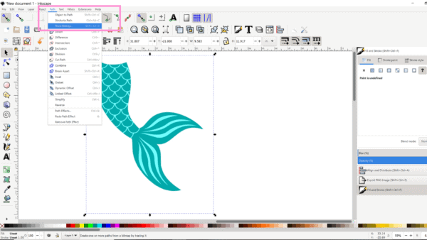 How to use Inkscape to Convert an Image to an SVG Cut File for Cricut ...