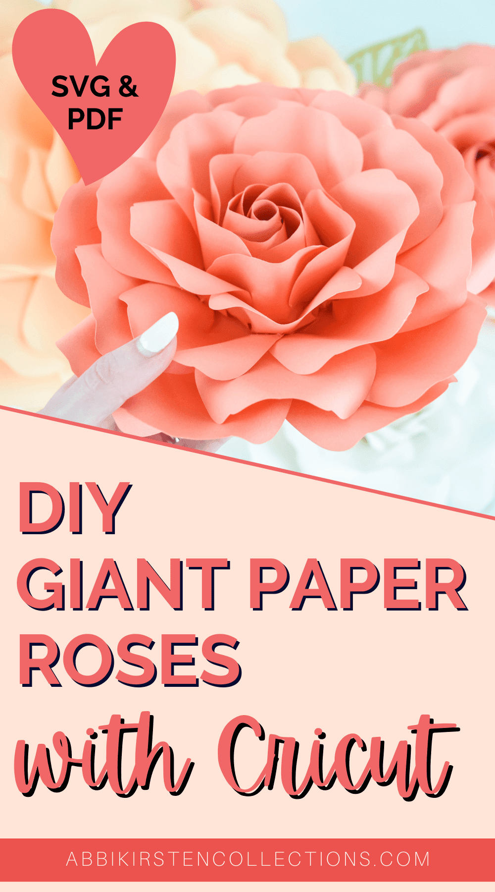 Making Paper Roses: How to Make Giant Spiral Center Paper Roses