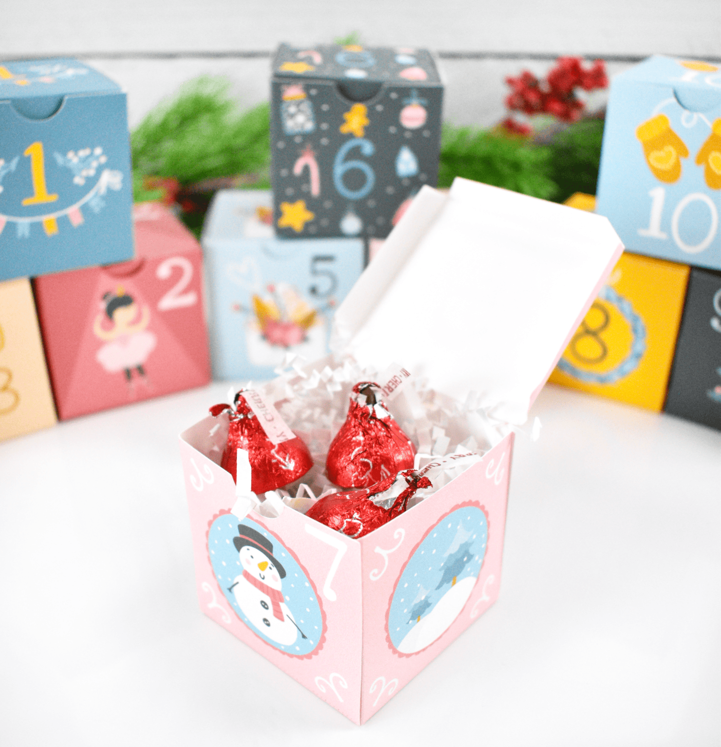 25 Free Printable Advent Calendar Boxes | Abbi Kirsten Collections