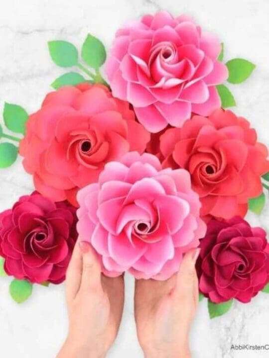Full Bloom Stemmed Paper Rose Tutorial | Abbi Kirsten Collections