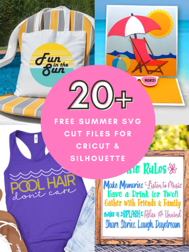 28 Free Summer Svg Files For Cricut And Silhouette Crafts Story Abbi
