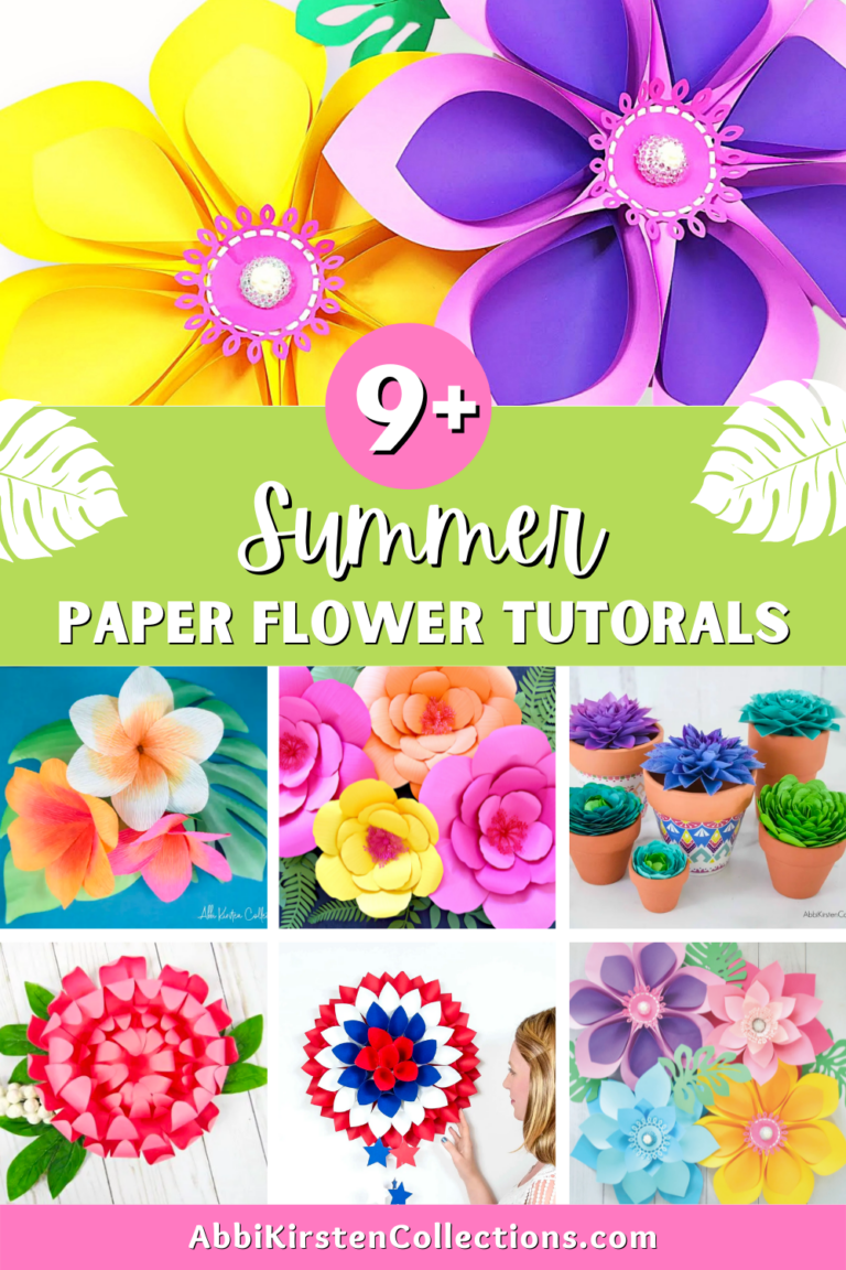 9 Easy Summer Paper Flower Crafts | Abbi Kirsten Collections