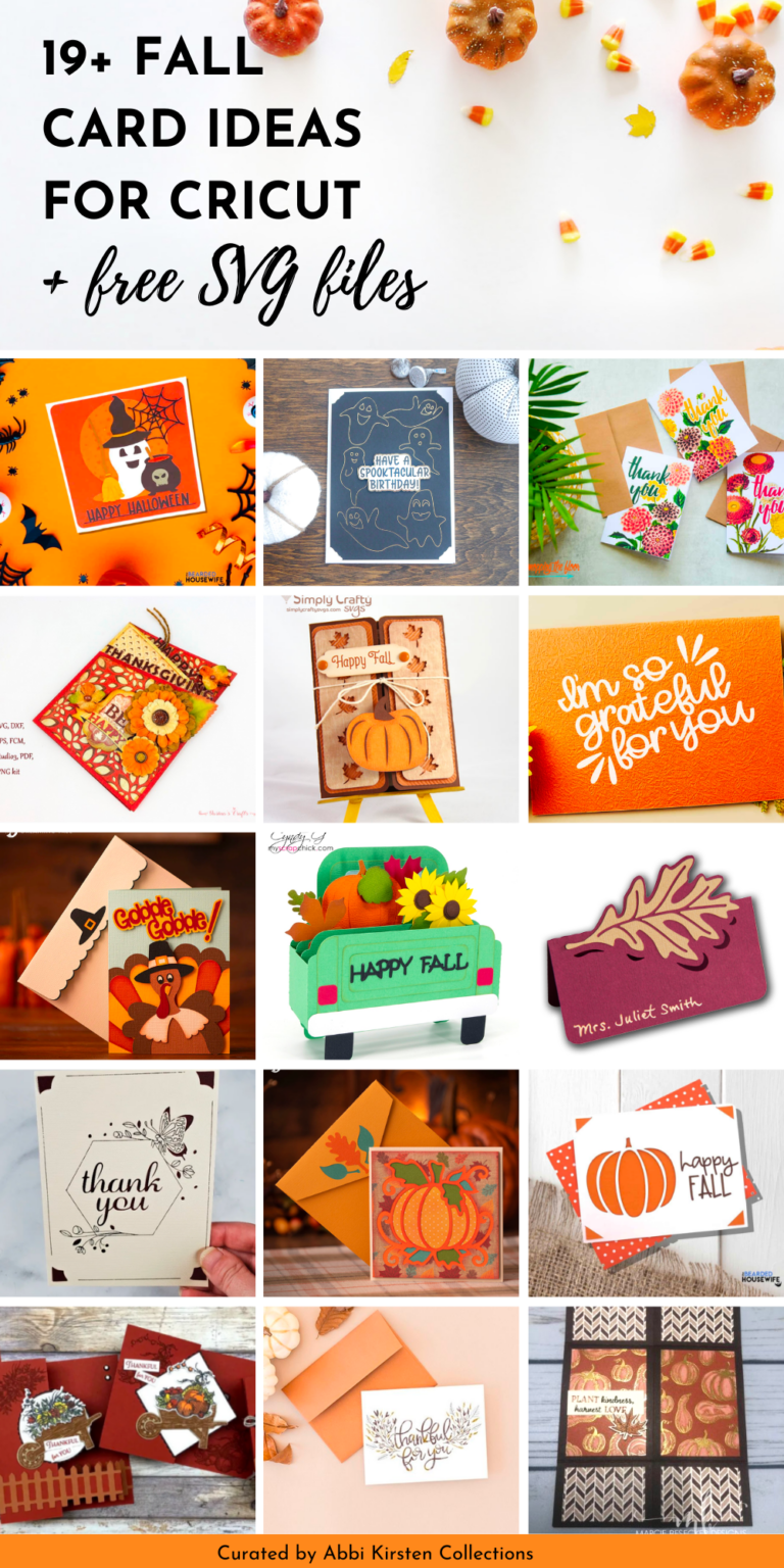 Fall Card Ideas To Make With Cricut: Free SVG Files