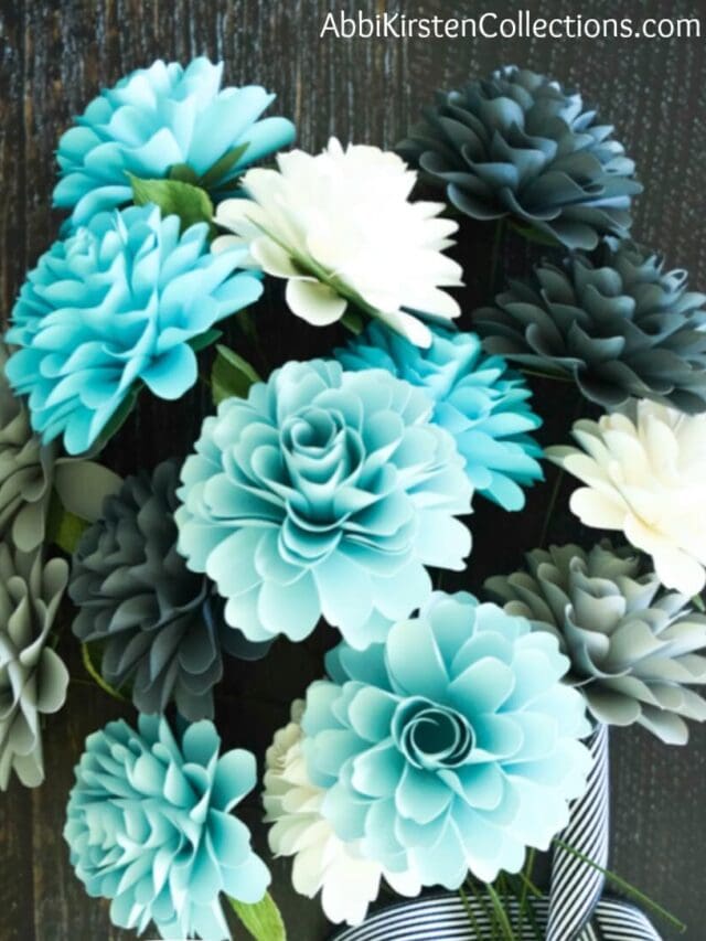 Small Paper Dahlias Tutorial Story - Abbi Kirsten Collections