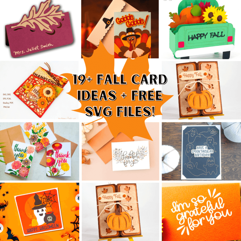 Fall Card Ideas To Make With Cricut: Free SVG Files