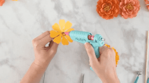 DIY Paper Marigolds for Day of the Dead and Fall Decor