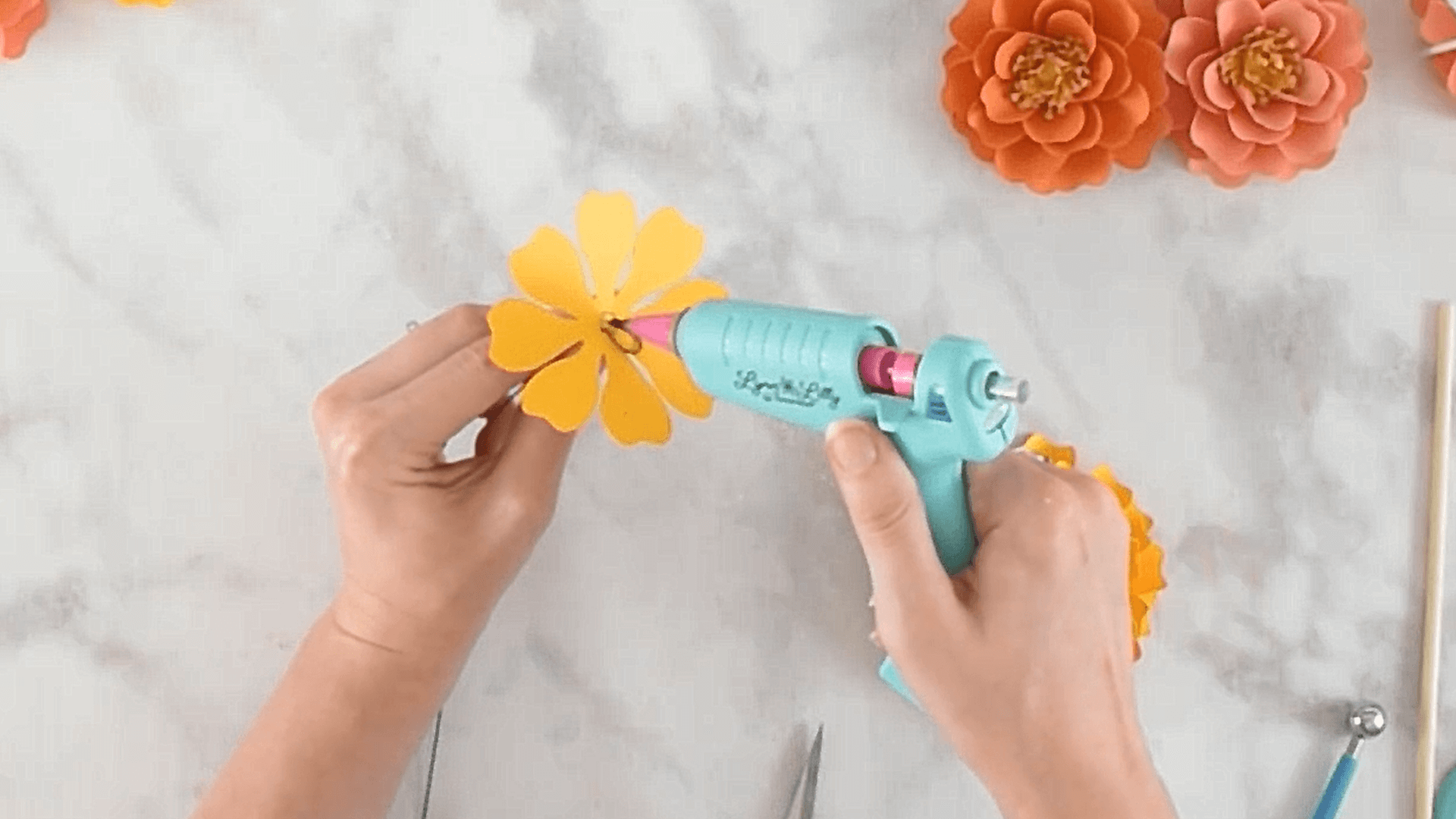 DIY Paper Marigolds for Day of the Dead and Fall Decor